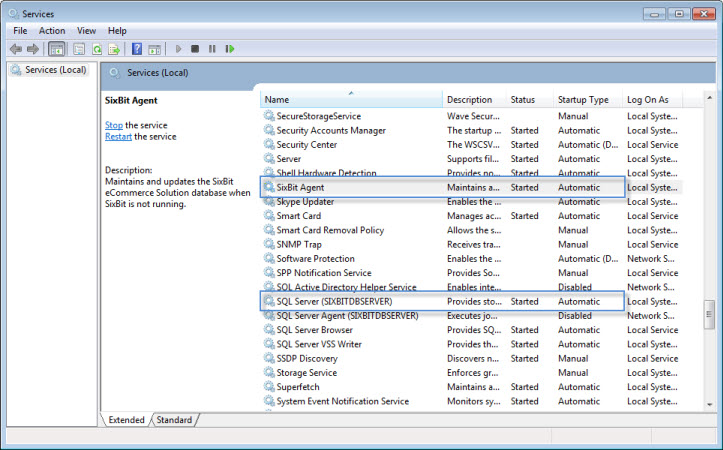 How to tell if the SixBit Agent and Services are Running. - Knowledgebase - SixBit Software